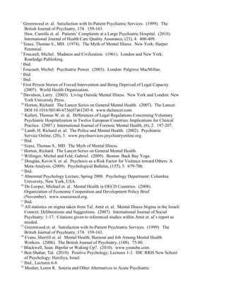 The Mental Health System 1656-2009 | PDF