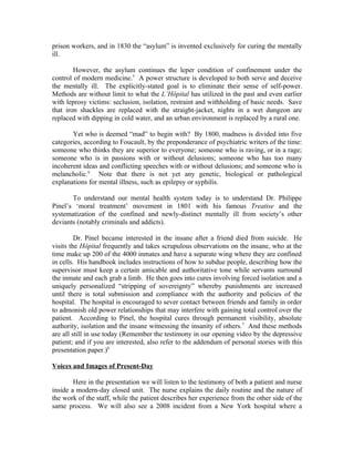 The Mental Health System 1656-2009 | PDF