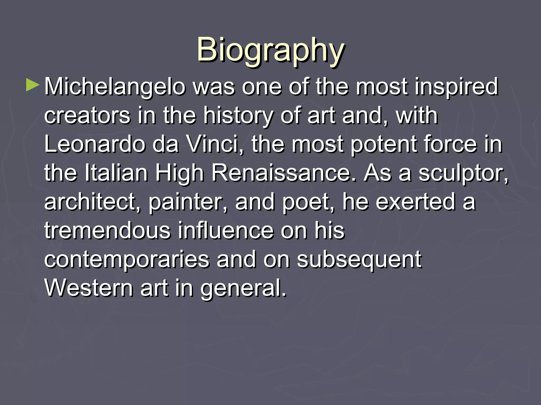 Michelangelo | PPT