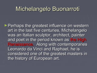 Michelangelo | PPT