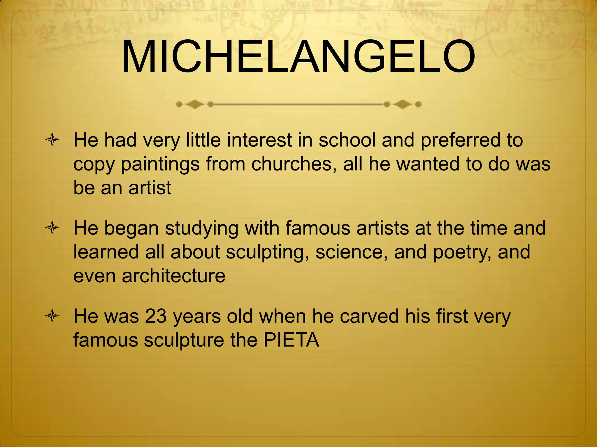 Michelangelo | PPT | Free Download