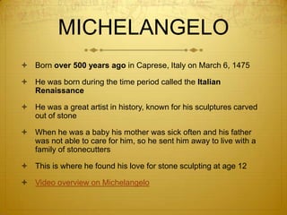 Michelangelo | PPT