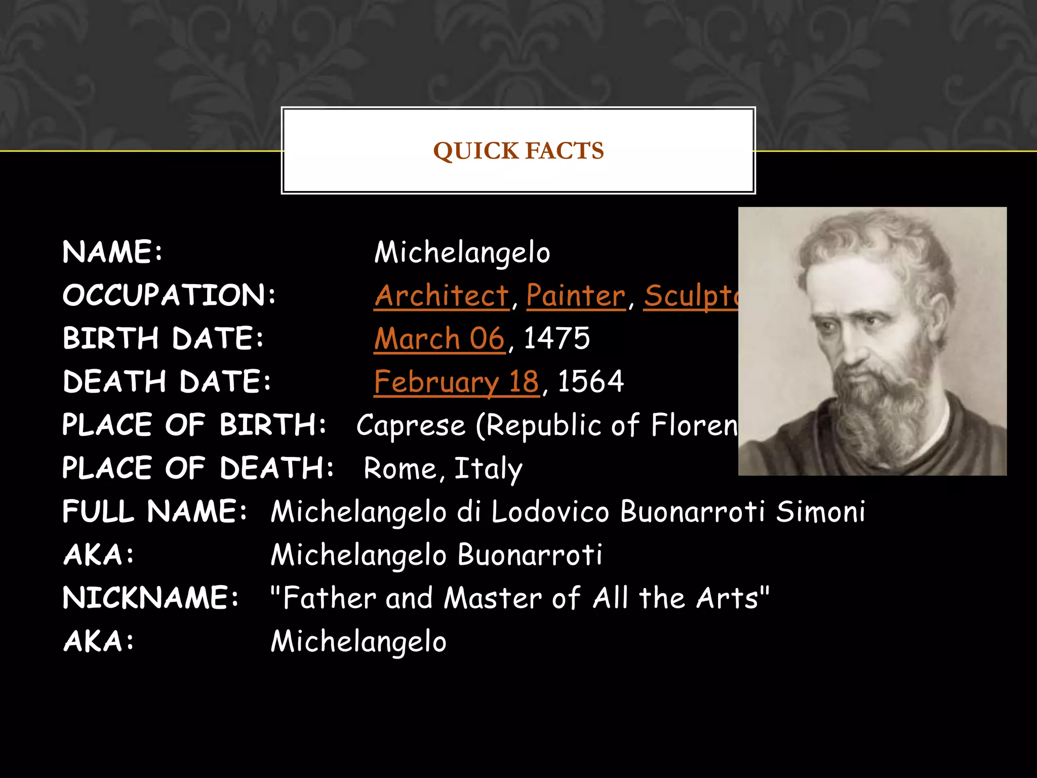 Michelangelo | PPT