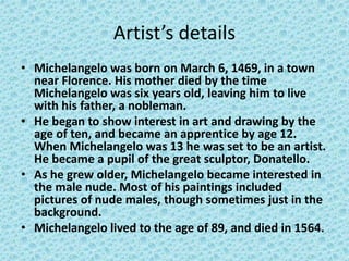 Michelangelo | PPTX | Christianity | Religion & Spirituality