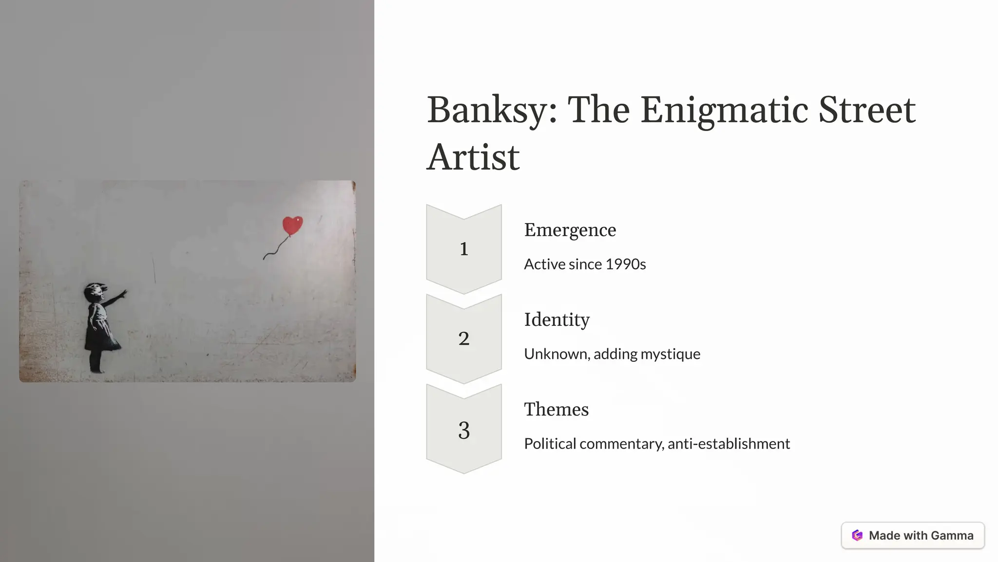 banksy and michealangelo presentation for class | PDF