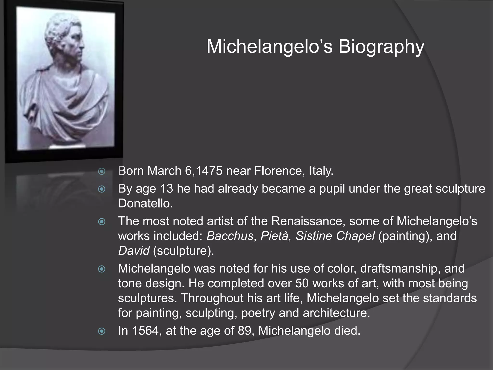 Michelangelo Buonarroti | PPTX