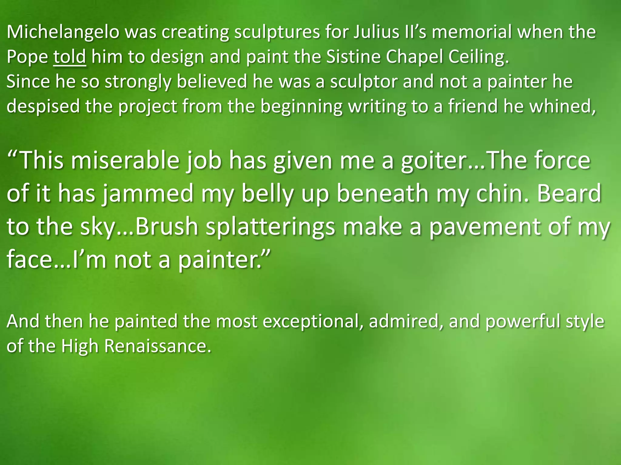 Michelangelo buonarroti | PPTX