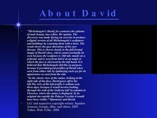 Michelangelo's David[1] | PPT