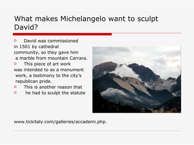 Michelangelo’S David | PPT | Museums & Galleries | Attractions