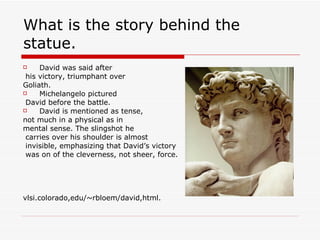 Michelangelo’S David | PPT