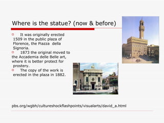 Michelangelo’S David | PPT