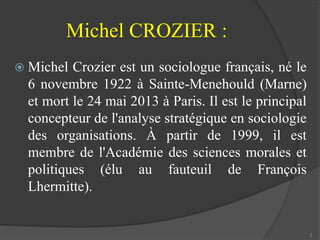 Michel crozier | PPT