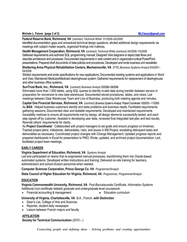 MLFaison Resume | PDF