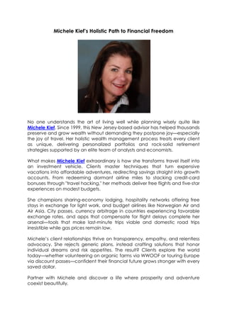 Michele Kief’s Path to Financial Freedom | PDF