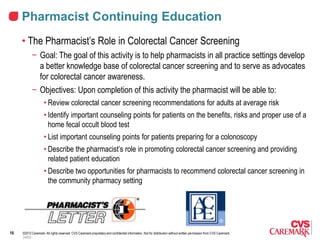 Michele Polgar CVS Colon Cancer Awareness Campaign | PPTX