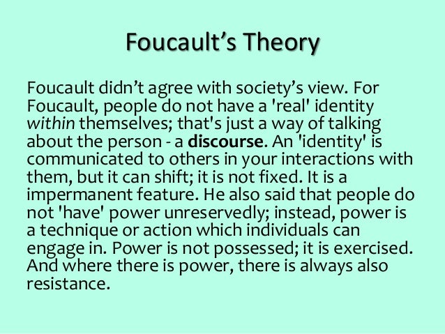 Foucault Discourse And Power