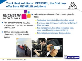 Michelin Acquires Sascar Investors conference -2014-06-09 | PDF