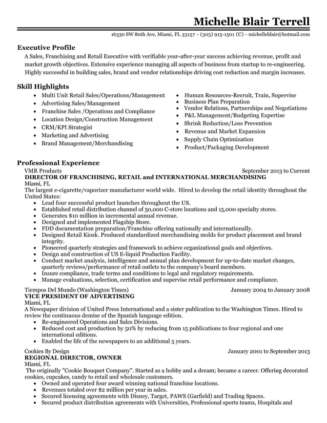 Michelle blair terrell 2016 resume | PDF