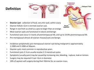 Adnexal masses - Ovarian Cysts (2008) | PDF