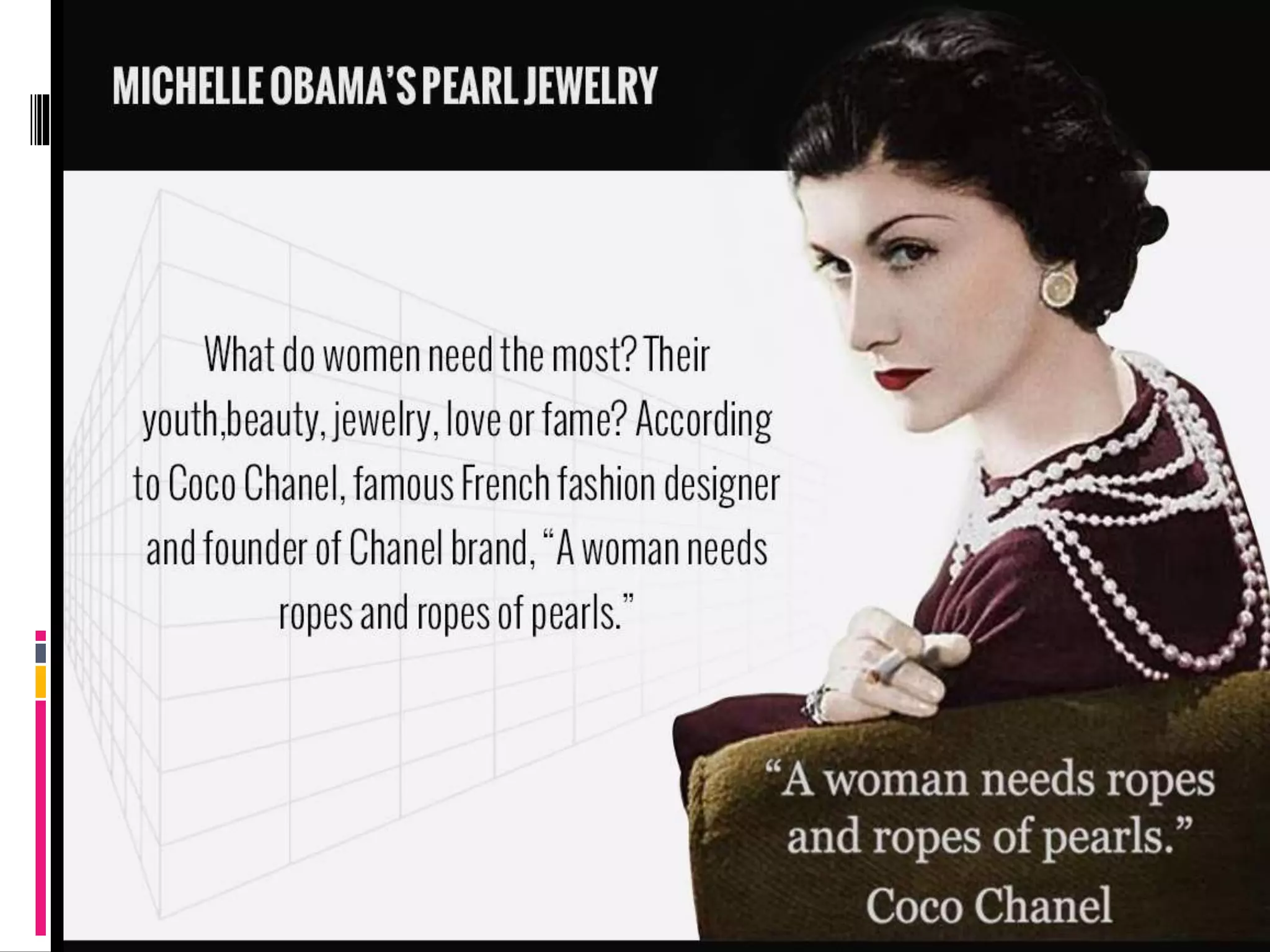 Michelle obama’s-pearl-jewelry | PPTX