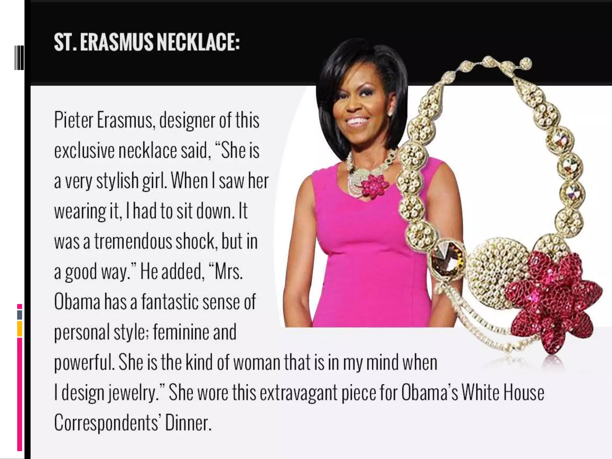 Michelle obama’s-pearl-jewelry | PPTX