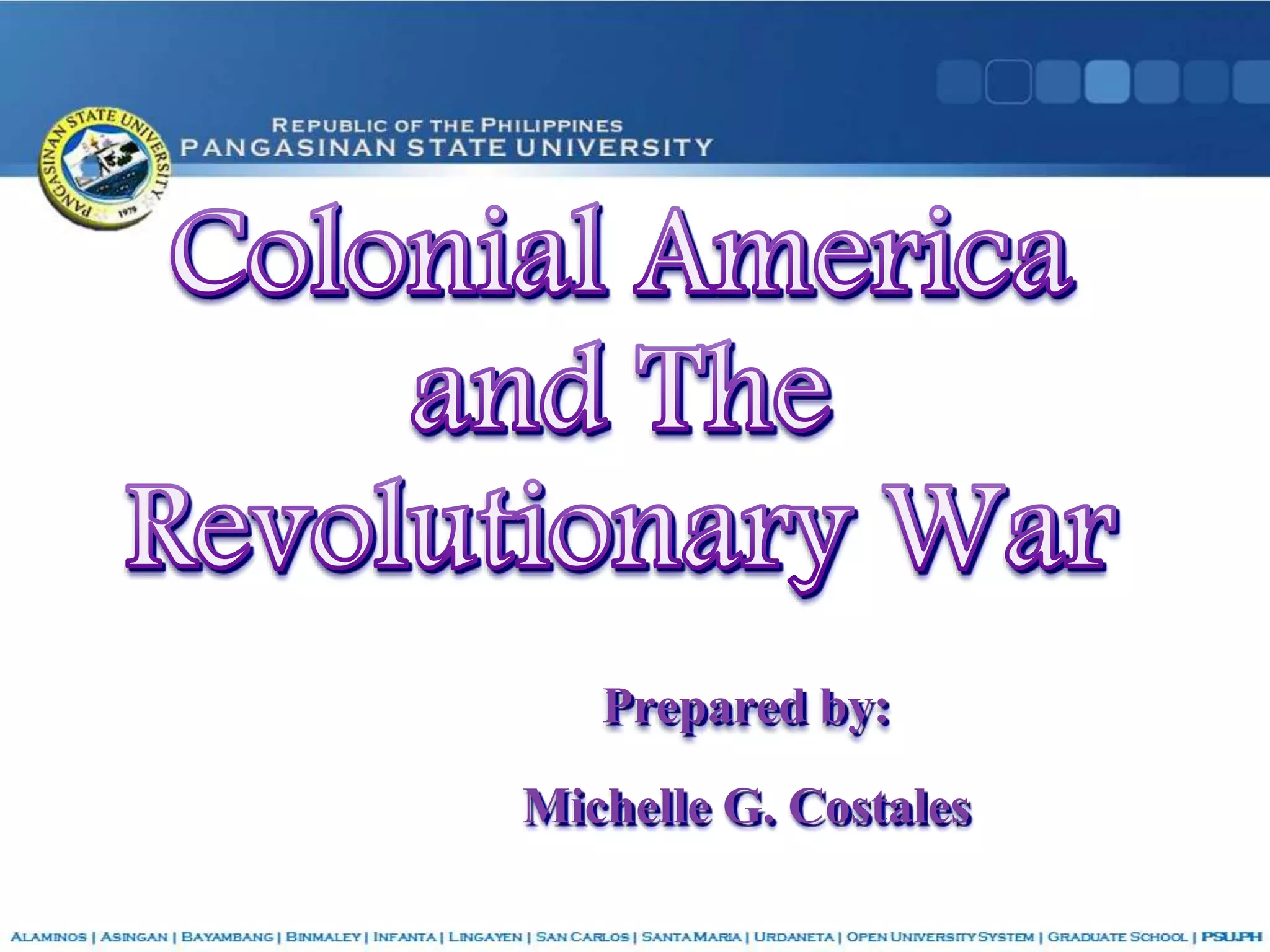 colonial america and the revolutionary war | PPT