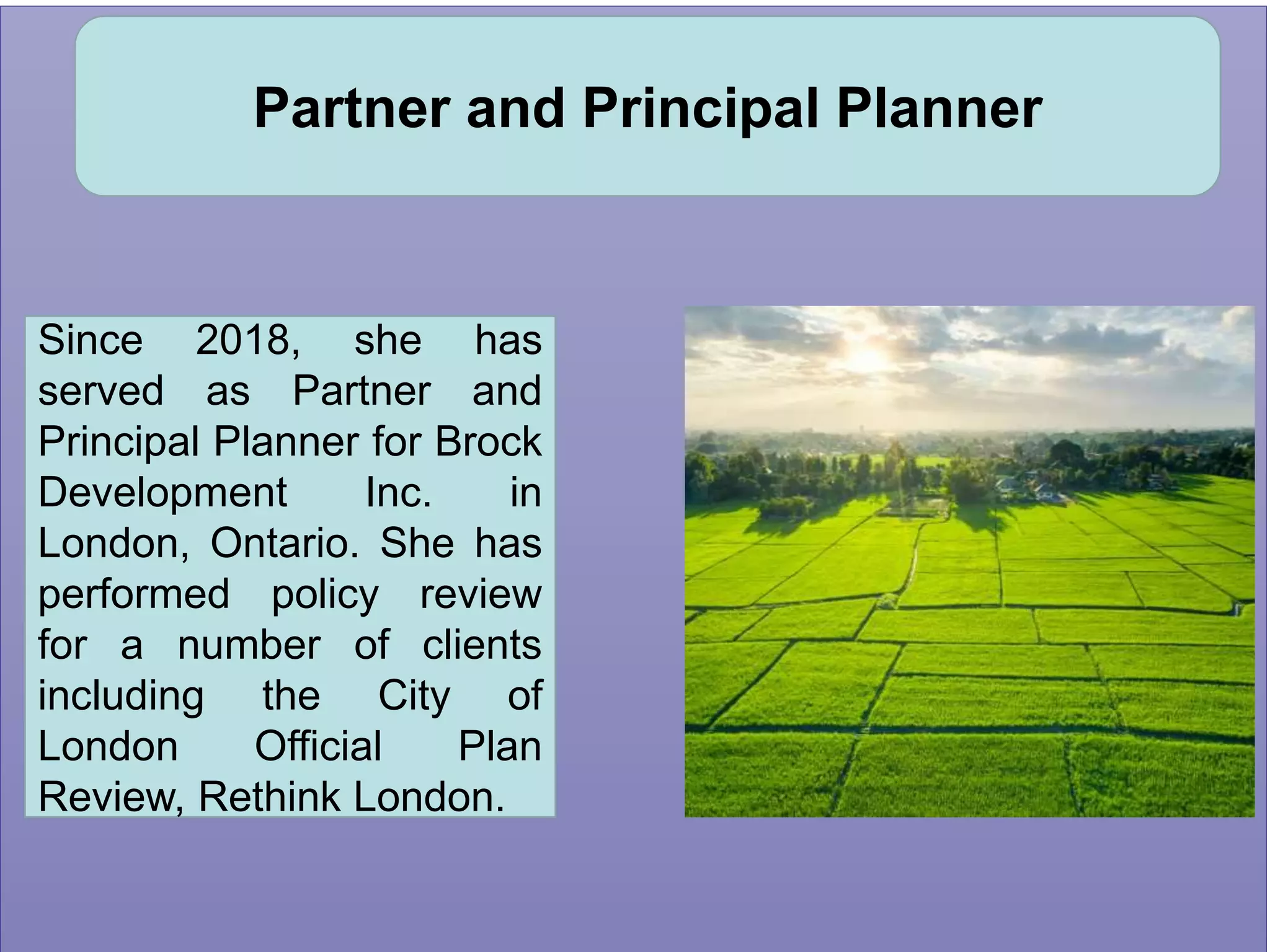 Michelle Doornbosch | Land Use Planner | PPTX