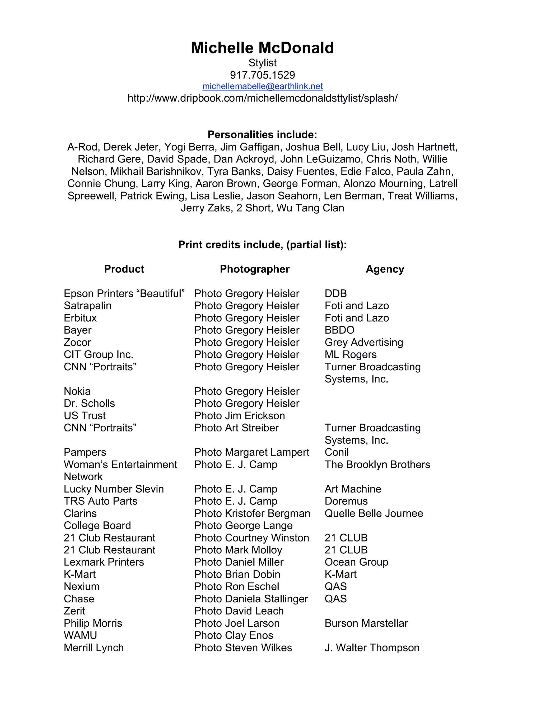 Michelle Mc Donald Resume 2010 | PDF