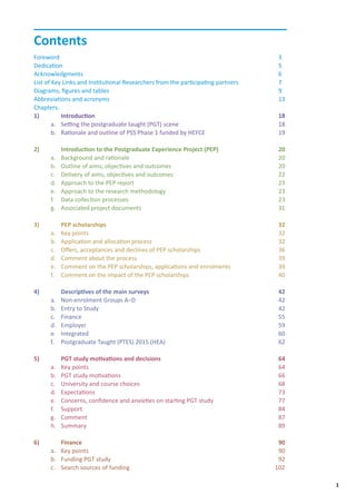 Postgraduate Experience Report Final | PDF