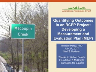 Developing a Measurement and Evaluation Plan for RCPP | PPT