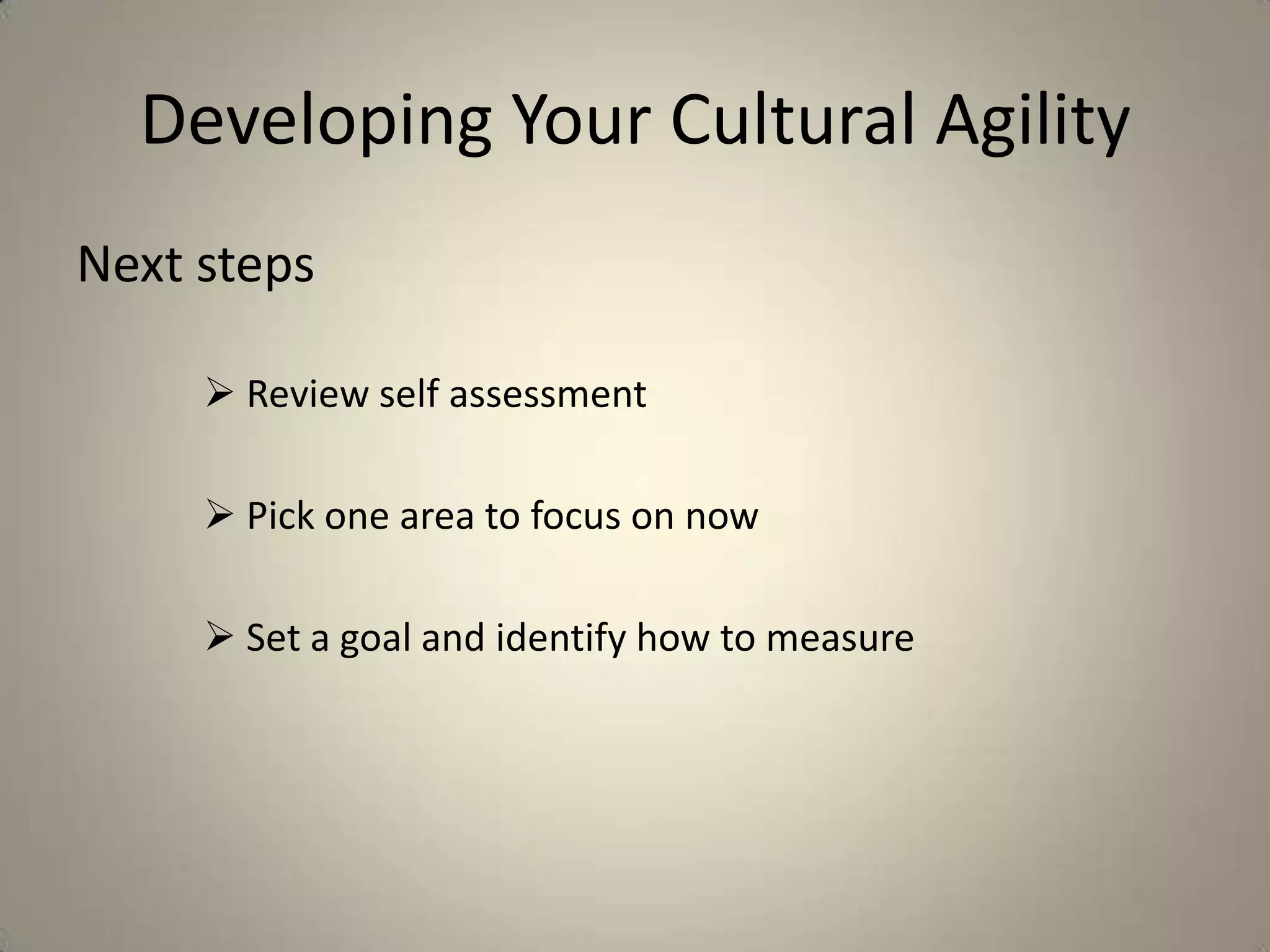 Michelle randall cultural agility webinar | PPTX