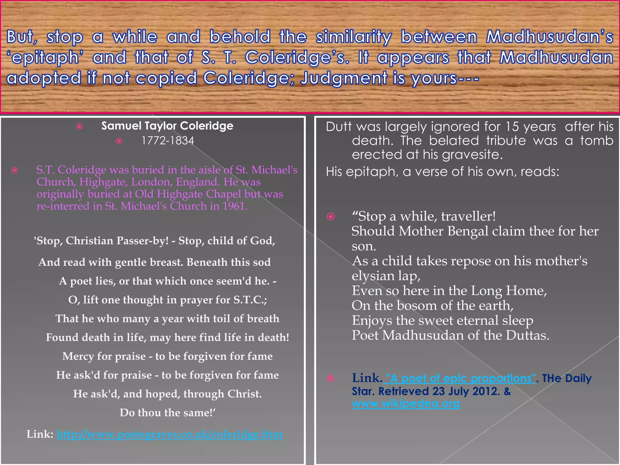 Michael madhusudan dutt | PPTX