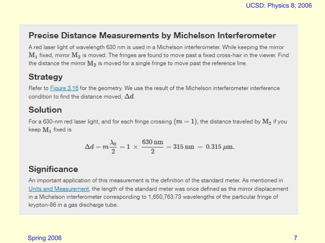 michelson interferometer presentation ppt | PPTX