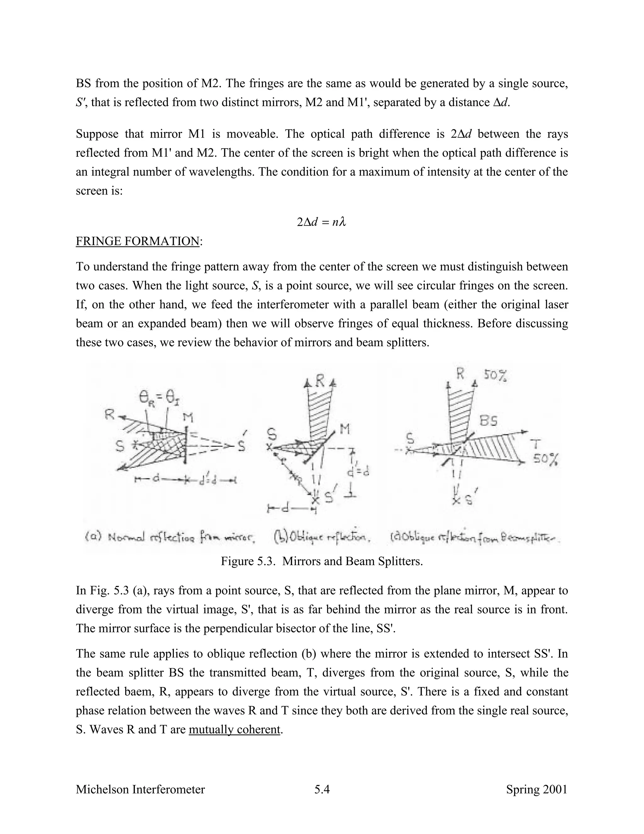 Michelson interferometer | PDF