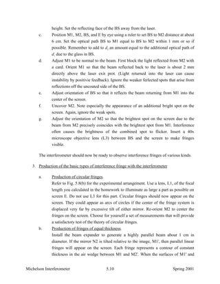 Michelson interferometer | PDF