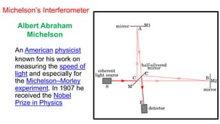 Michelson interferometer | PPTX