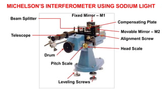 Michelson interferometer | PPTX
