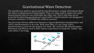 Michelson Interferometer and Its Applications | PPT