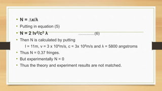 Michelson morley experiment | PPTX