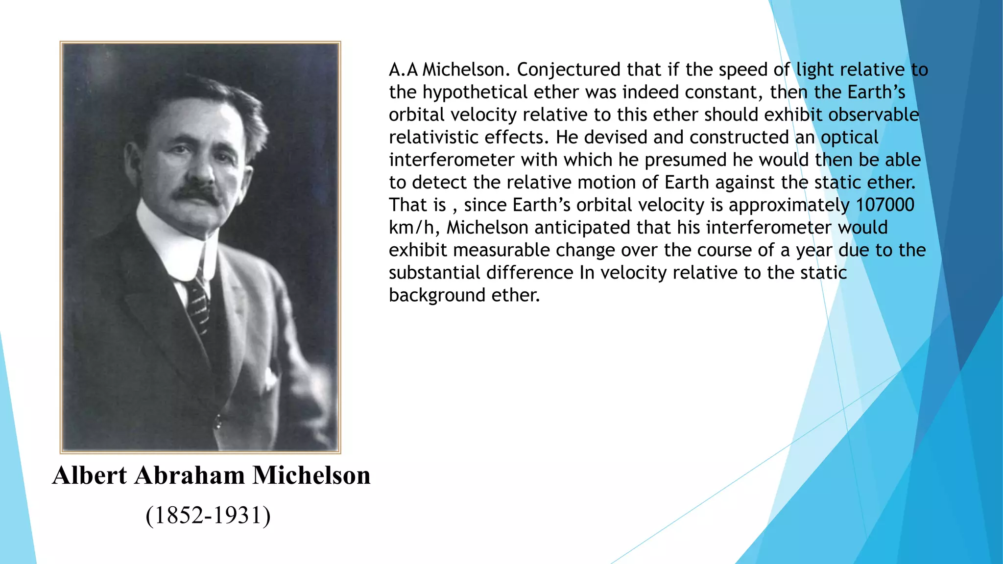 Michelsons interferometer | PPTX