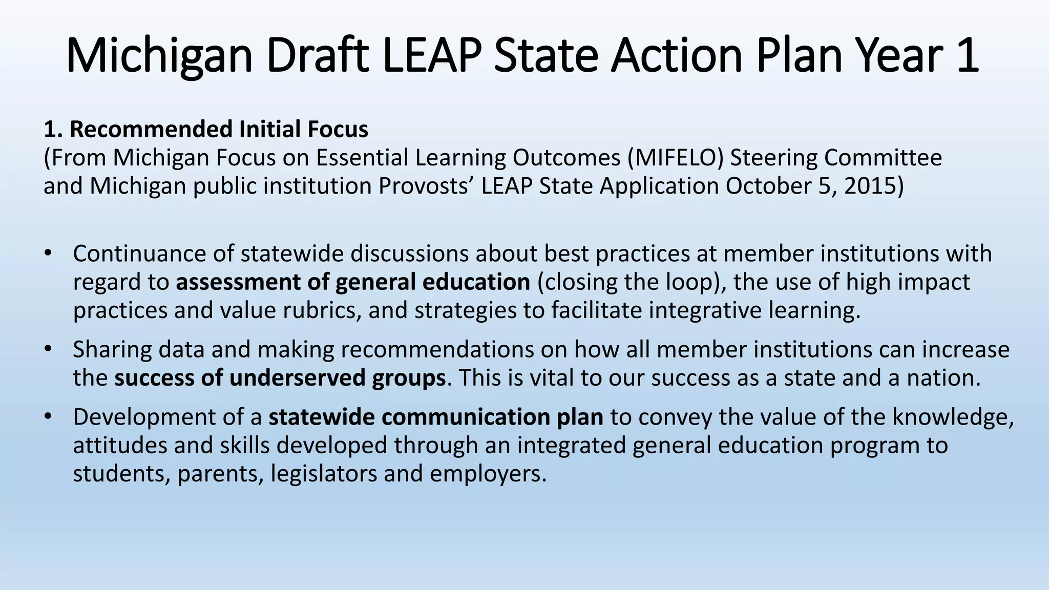 Michigan LEAP States Visual | PPTX
