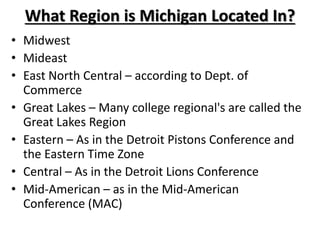 Michigan early history | PPTX