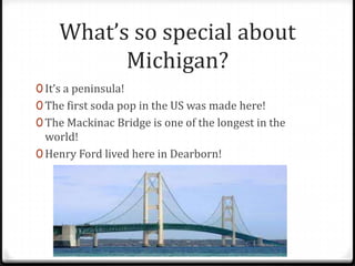 Third Grade Michigan Studies | PPTX
