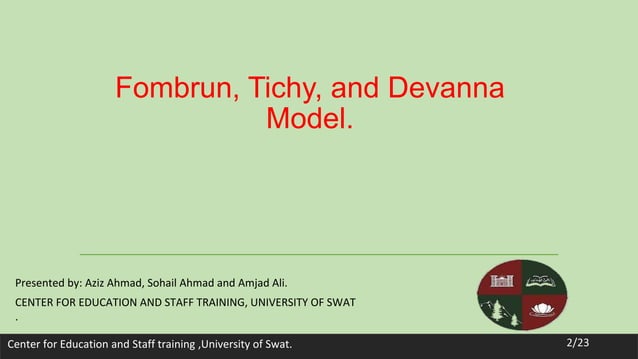 The Michigan model | PPTX