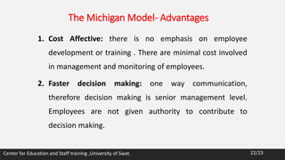 The Michigan model | PPTX