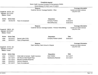 Michigan response to records of complaints about SHIP | PDF