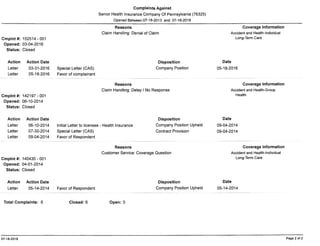 Michigan response to records of complaints about SHIP | PDF