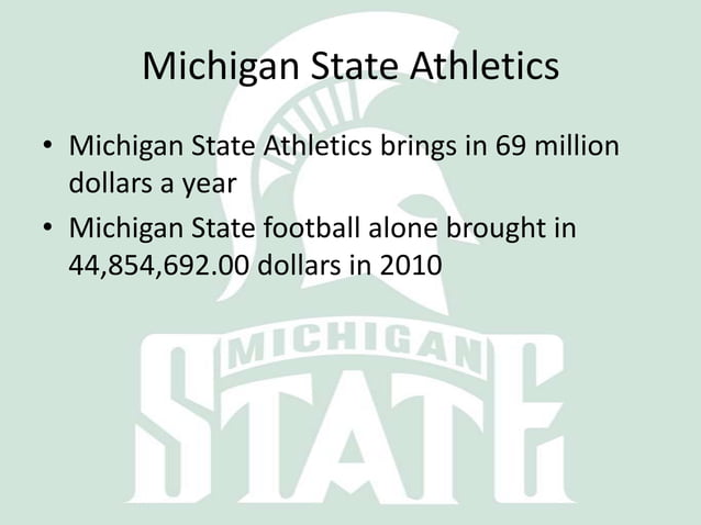 Michigan state univeristy athletics | PPTX