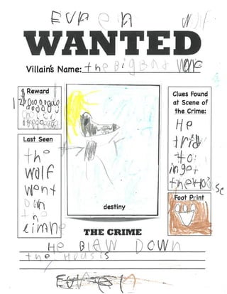 WANTED Posters - Mrs. Michlig's Class | PDF