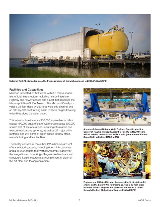 Michoud Assembly Facility | PDF | Manufacturing Industry | Industries